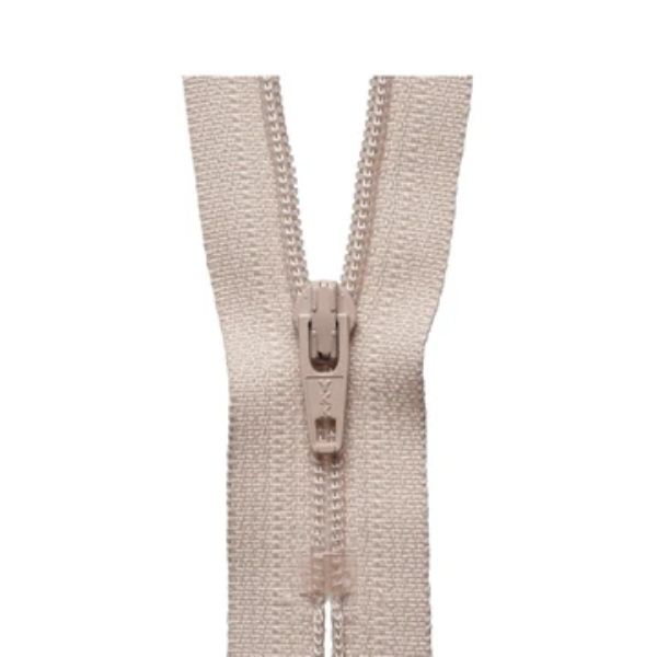 BEIGE CLOSE END ZIPS - SIZES: 15cm-60cm - SHOP ONLINE